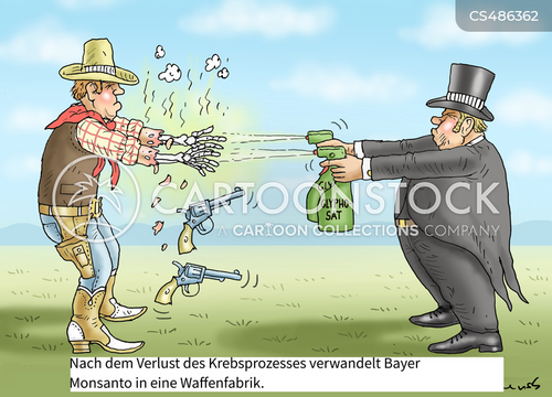 Cartoons und Karikaturen mit Krebsklage