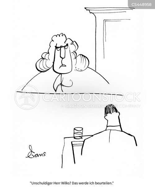 Cartoons und Karikaturen mit Unschuldig