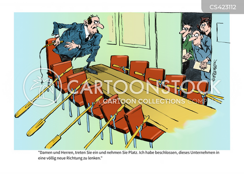 Cartoons und Karikaturen mit Nehmen Sie Platz
