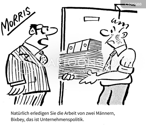 Cartoons und Karikaturen mit Unternehmen