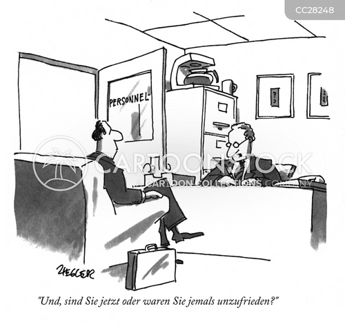 Cartoons und Karikaturen mit Büro-zusammenkunft