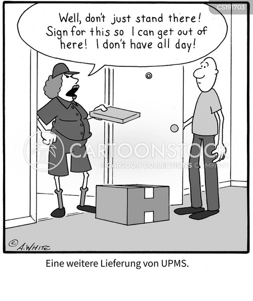 Cartoons und Karikaturen mit Usps
