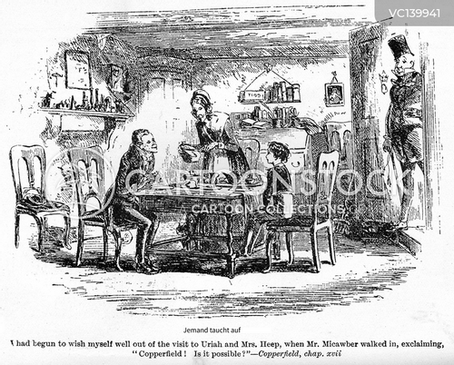 Cartoons und Karikaturen mit Emma Micawber