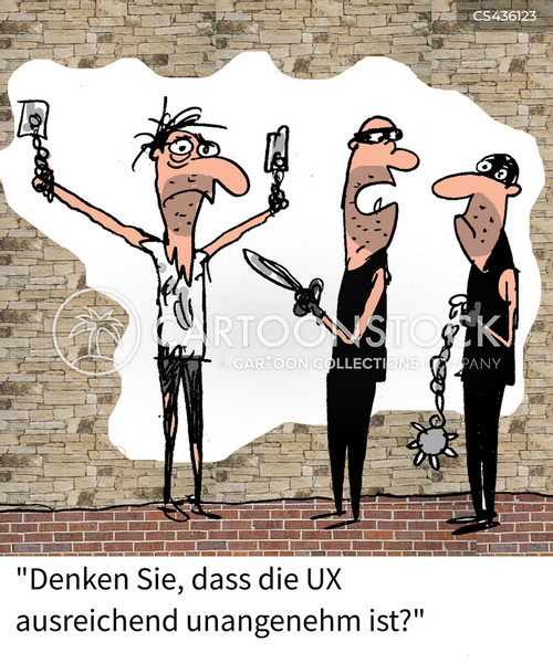 Cartoons und Karikaturen mit Ux-design