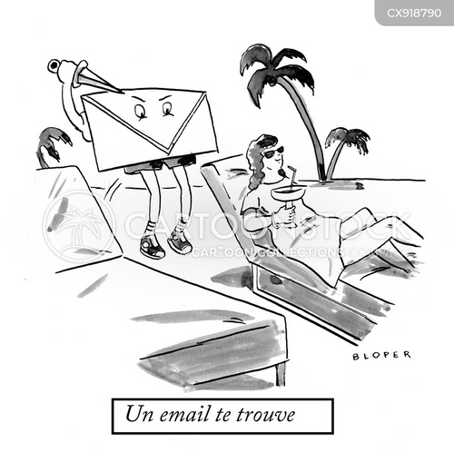 Dessins humoristique et caricaturés avec Étiquette Des Emails