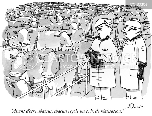 Dessins humoristique et caricaturés avec Abattoirs