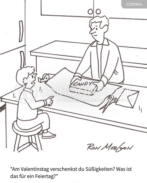 Cartoons und Karikaturen mit Valentinstag