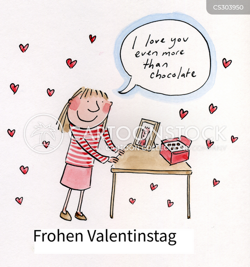 Cartoons und Karikaturen mit Valentinstag