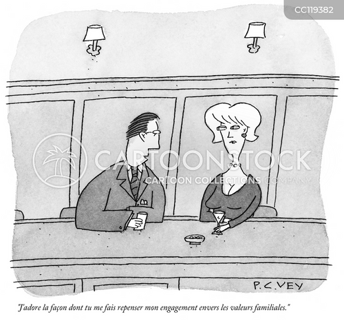 Dessins humoristique et caricaturés avec Liaisons Romantiques