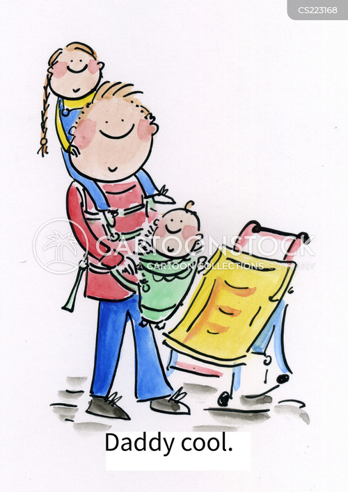 Cartoons und Karikaturen mit Cooler Vater