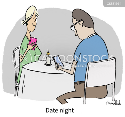 Cartoons und Karikaturen mit Date Nacht