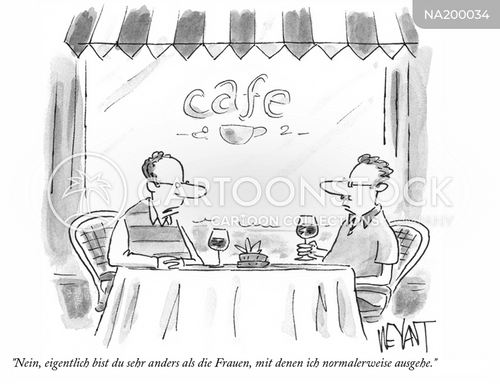 Cartoons und Karikaturen mit Schwul