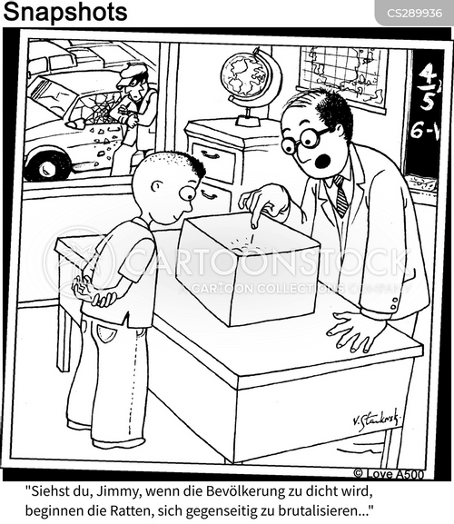 Cartoons und Karikaturen mit Ratten