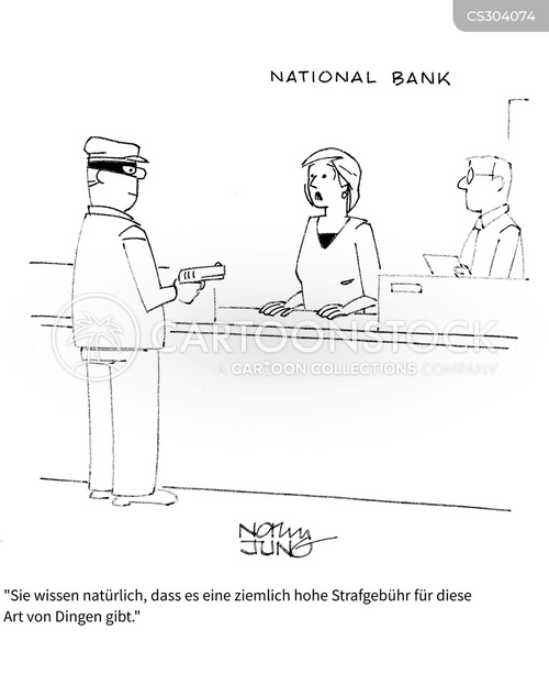 Cartoons und Karikaturen mit Strafe