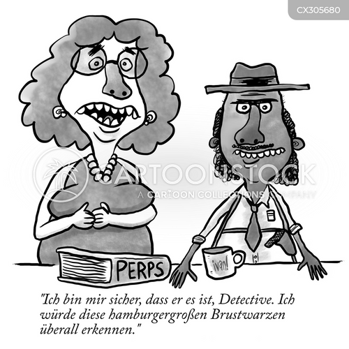 Cartoons und Karikaturen mit Handschellen