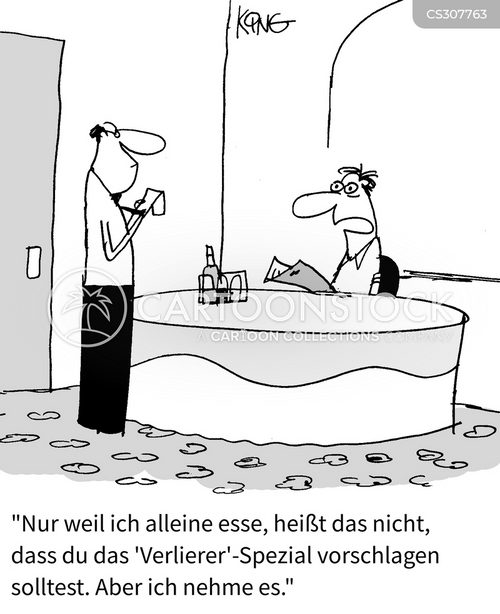 Cartoons und Karikaturen mit Verlierer