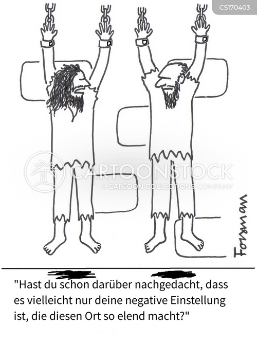 Cartoons und Karikaturen mit Negative Haltungen