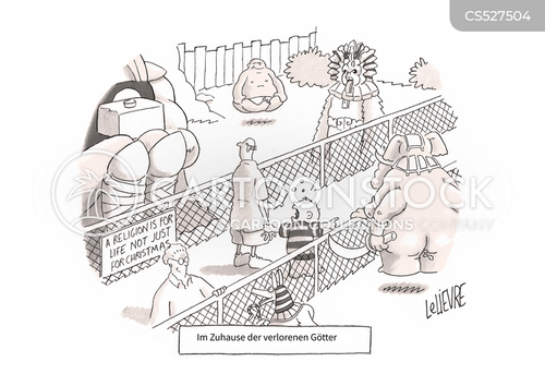 Cartoons und Karikaturen mit Religionen