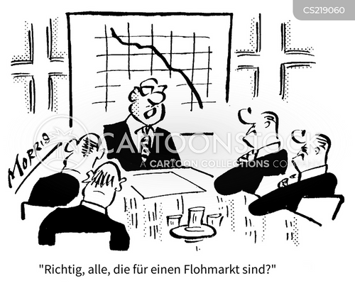 Cartoons und Karikaturen mit Auto-flohmarkt