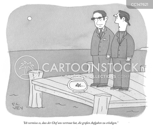 Cartoons und Karikaturen mit Das Offensichtliche Vermissend