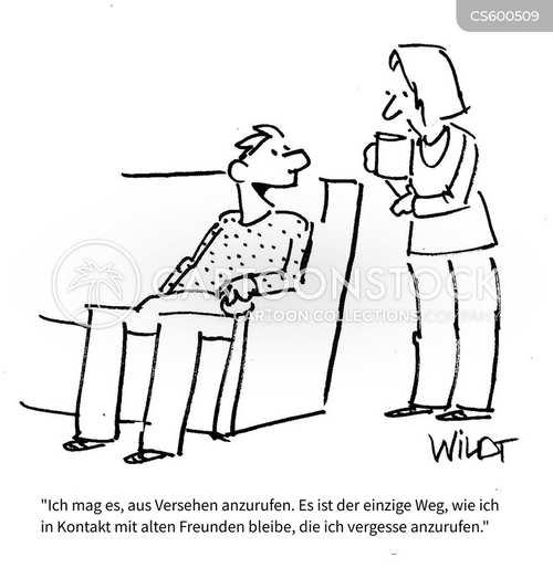 Cartoons und Karikaturen mit Anrufen