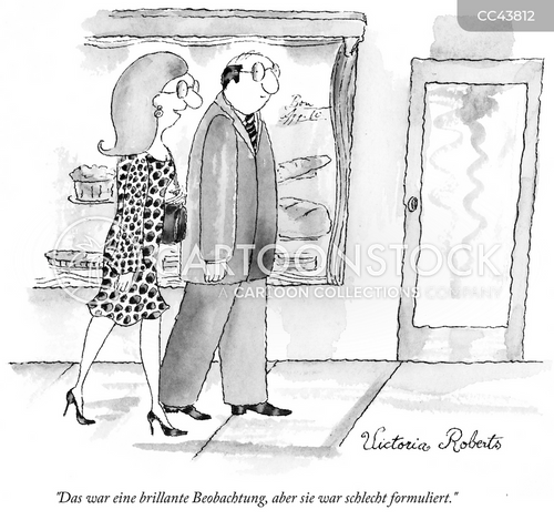 Cartoons und Karikaturen mit Vielfalt Des Denkens