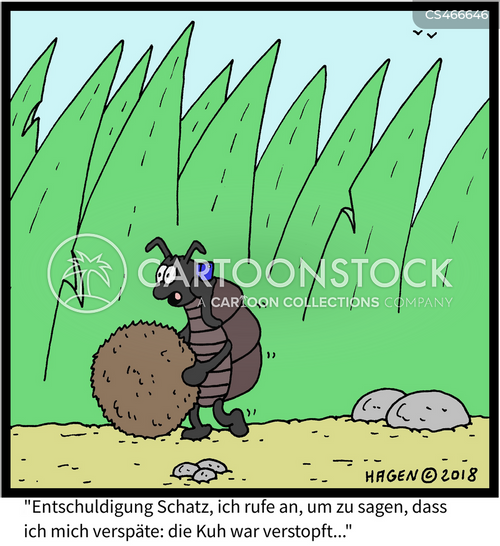 Cartoons und Karikaturen mit Verstopfung