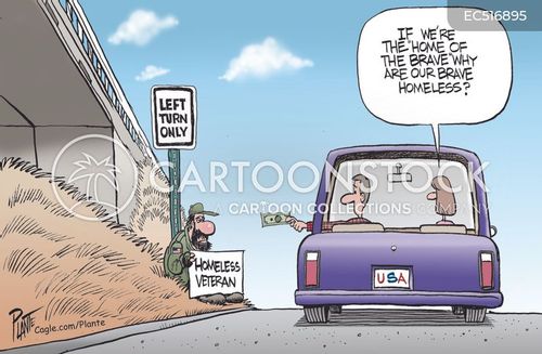 Veteran Homelessness Cartoons and Comics - funny pictures from CartoonStock