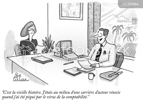 Dessins humoristique et caricaturés avec Comptables