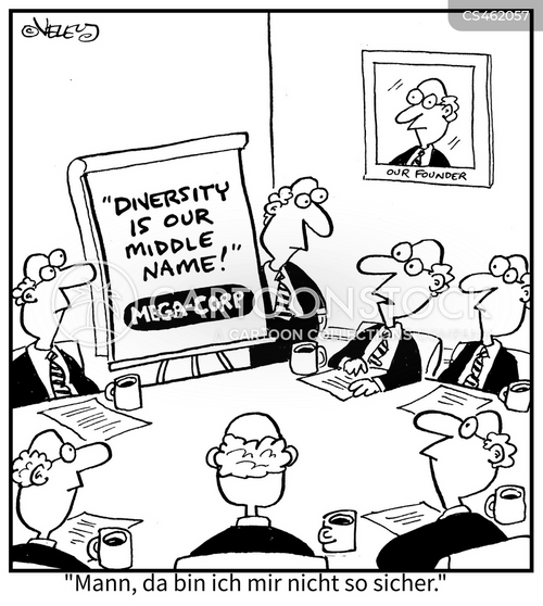 Cartoons und Karikaturen mit Homogene Gruppe