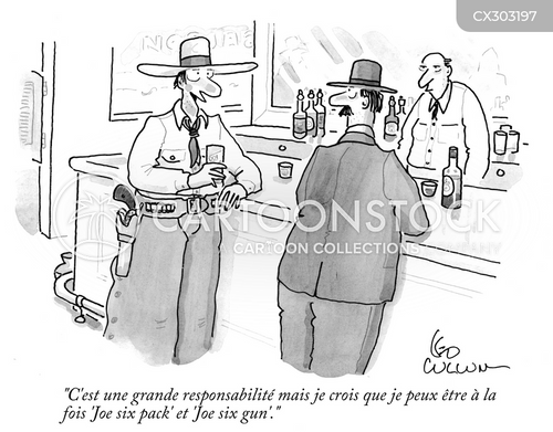 Dessins humoristique et caricaturés avec Joe Six Pack