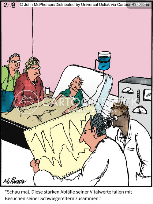 Cartoons und Karikaturen mit Vitalwerte