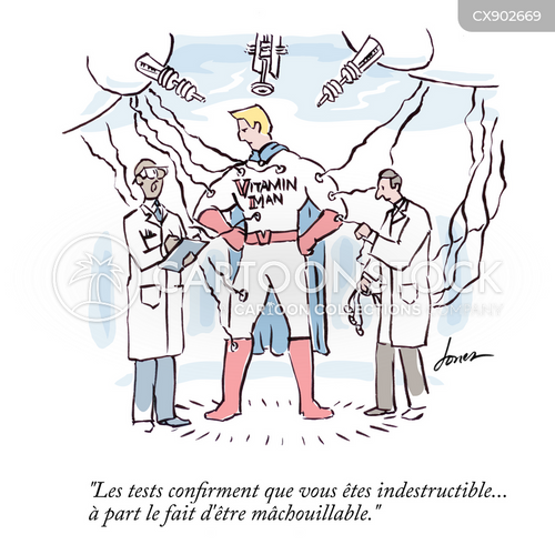 Dessins humoristique et caricaturés avec Complément Alimentaire