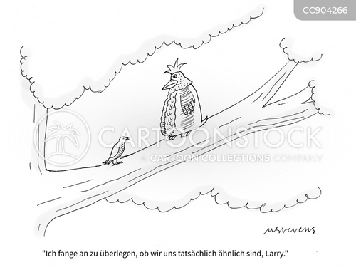 Cartoons und Karikaturen mit Anthropomorphe Kleidung