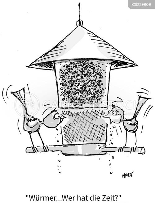 Cartoons und Karikaturen mit Insekten Fangen