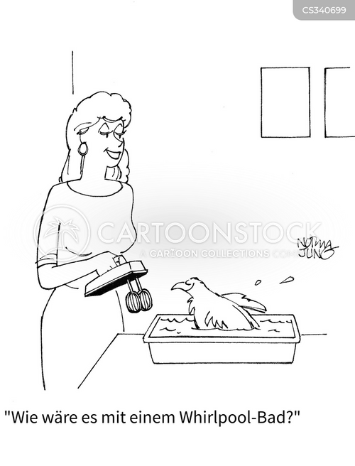 Cartoons und Karikaturen mit Whirlpool