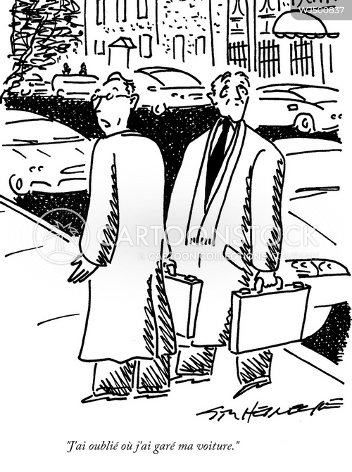 Dessins humoristique et caricaturés avec Parc De Stationnement
