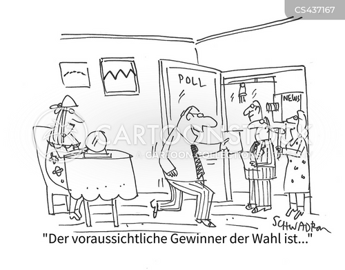 Cartoons und Karikaturen mit Gewinner