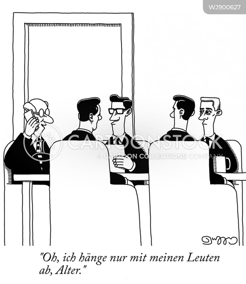 Cartoons und Karikaturen mit Senior Management