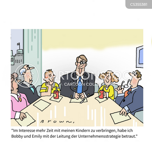 Cartoons und Karikaturen mit Corporate Governance