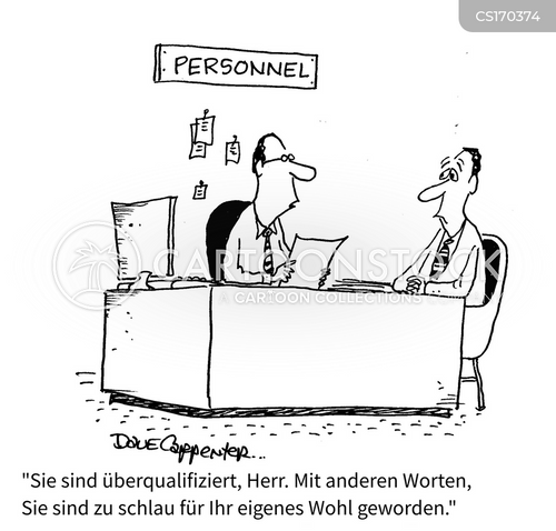 Cartoons und Karikaturen mit Over-training