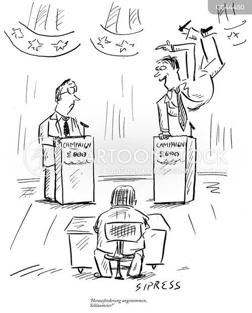 Cartoons und Karikaturen mit Abstimmungsinitiativen