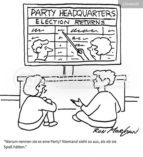 Cartoons und Karikaturen mit Politische Wahl