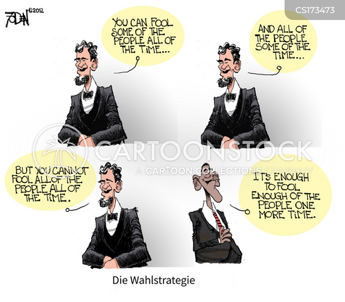 Cartoons und Karikaturen mit 2012 Wahl