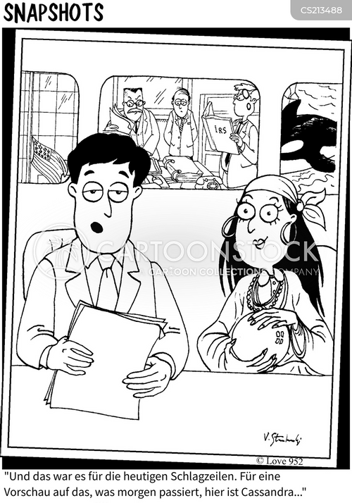 Cartoons und Karikaturen mit Cassandras