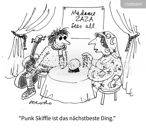 Cartoons und Karikaturen mit Skiffle