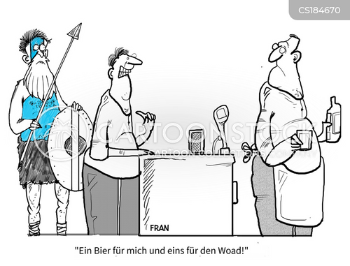 Cartoons und Karikaturen mit Pikten