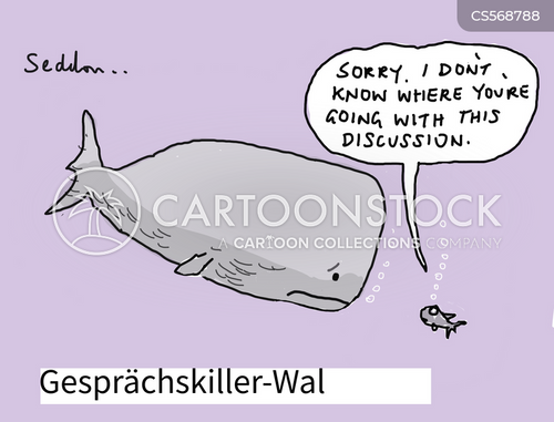 Cartoons und Karikaturen mit Wale