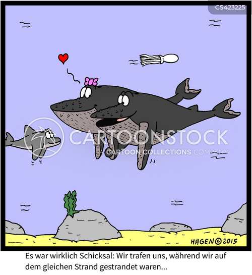Cartoons und Karikaturen mit Gestrandet