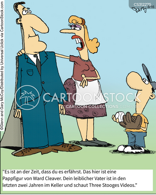 Cartoons und Karikaturen mit Papp-ausschnitte